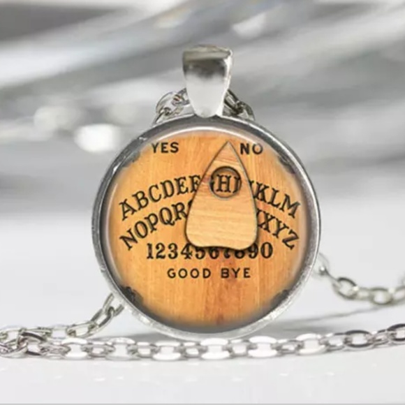 Handmade | Jewelry | Ouija Board Silver Plated Glass Pendant Necklace ...